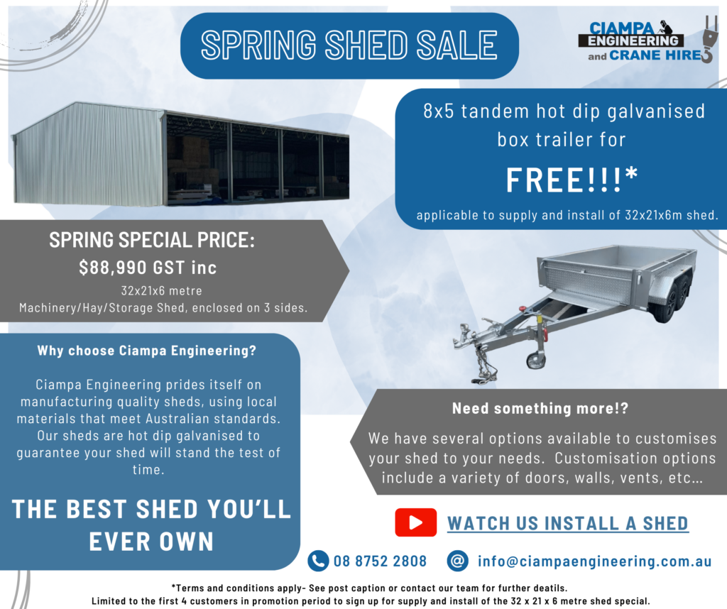 Commercial Sheds – Ciampa Engineering and Crane Hire